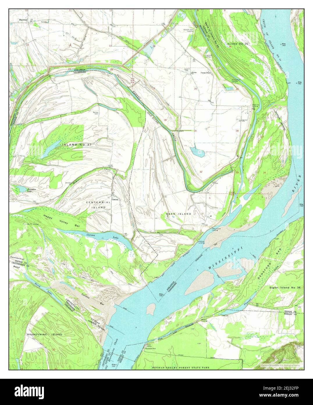 Pecan Point, Tennessee, map 1970, 1:24000, United States of America by ...