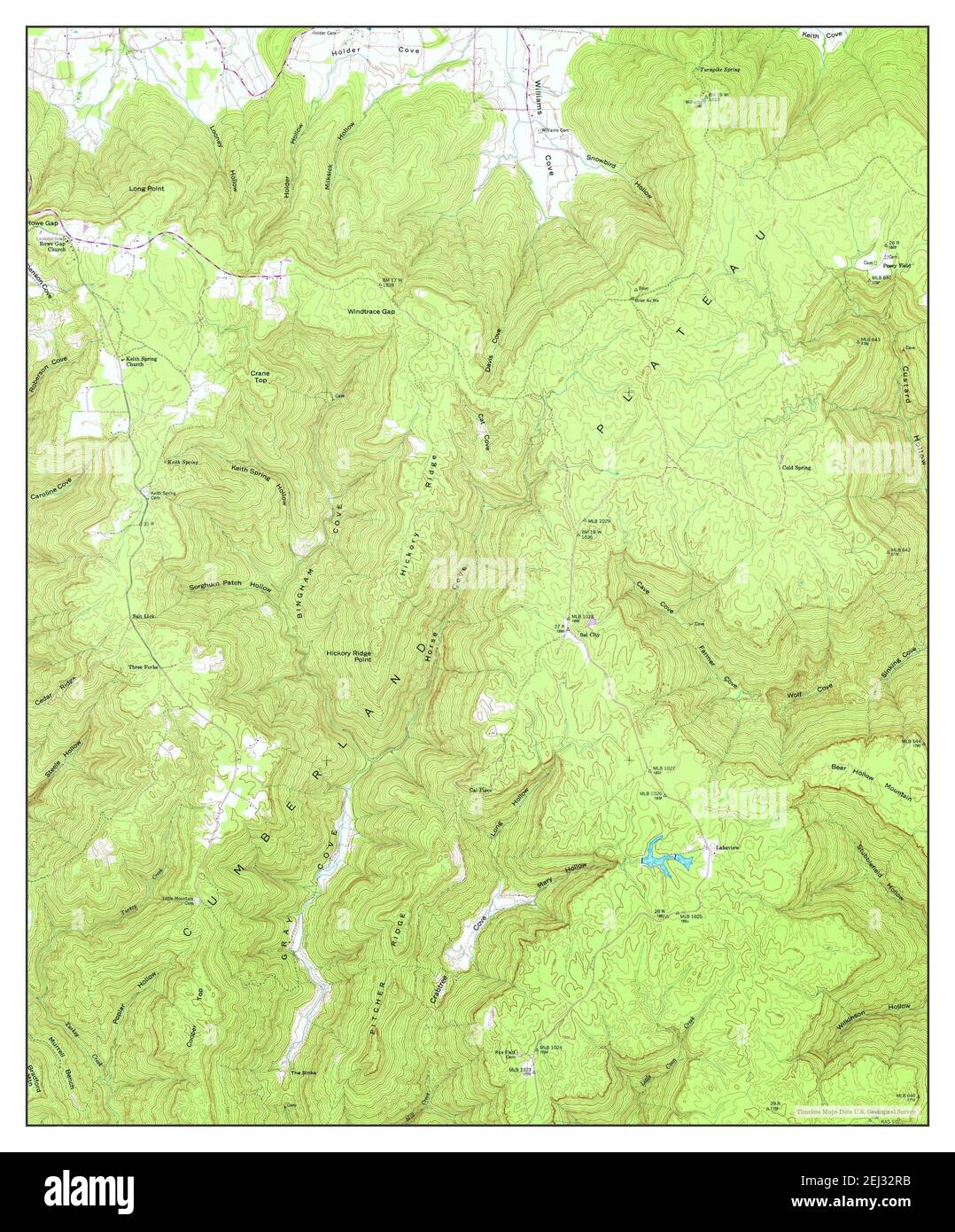 Pitcher Ridge, Tennessee, map 1948, 1:24000, United States of America ...