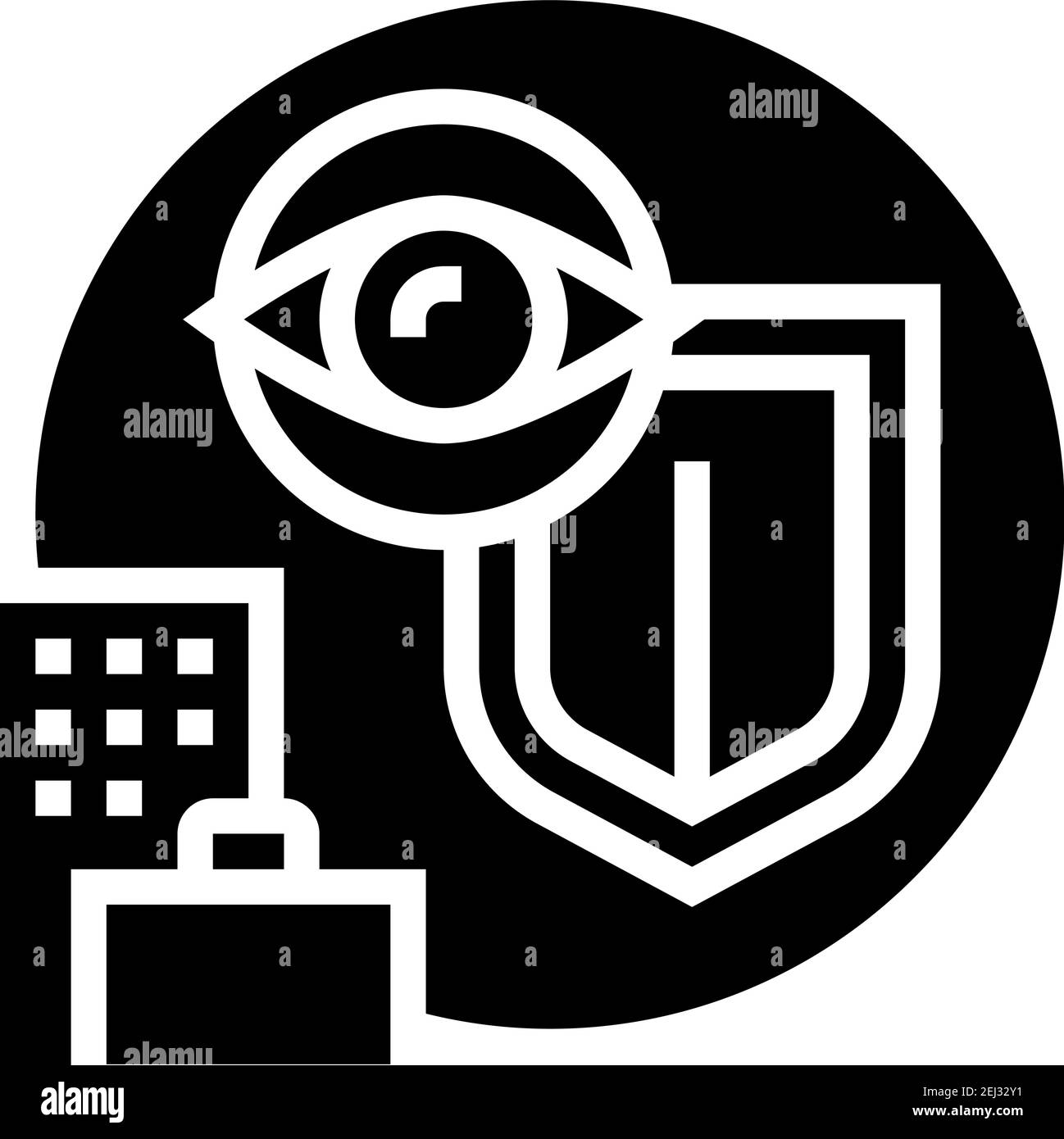 social protection glyph icon vector illustration Stock Vector Image ...