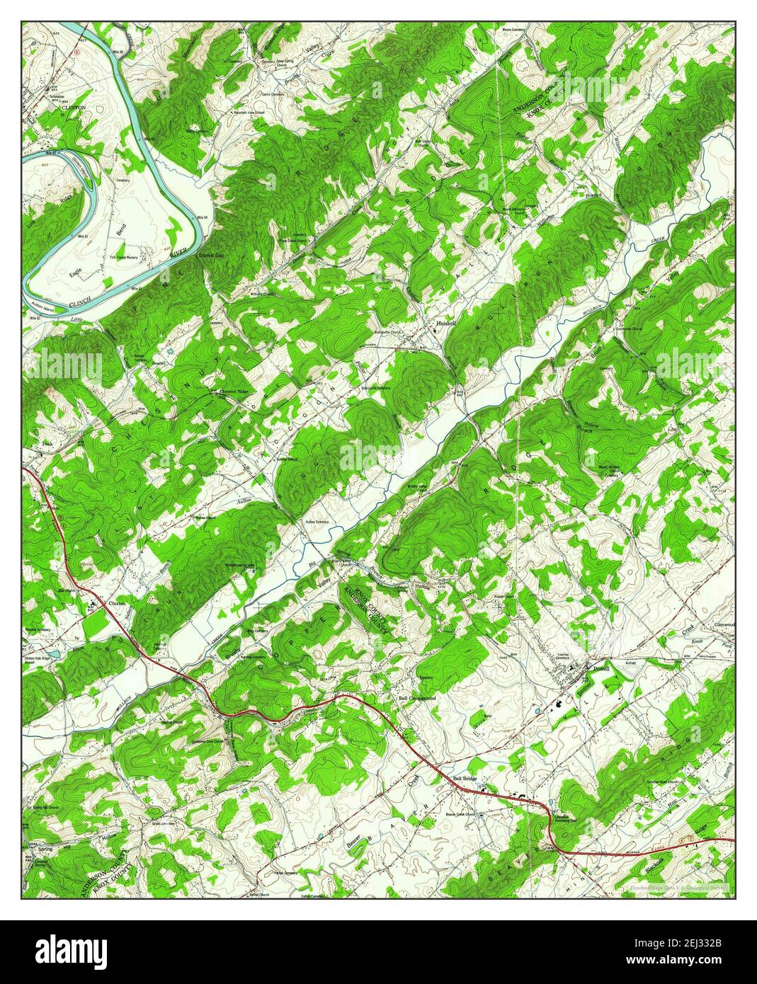 Powell, Tennessee, map 1952, 1:24000, United States of America by ...