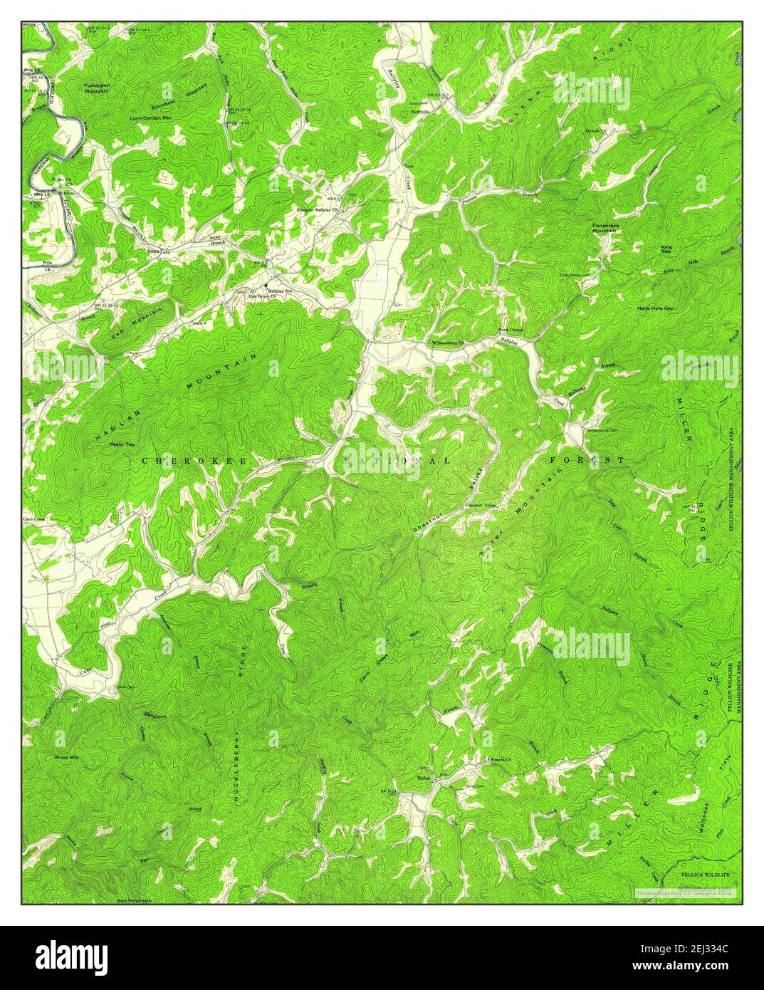 Rafter, Tennessee, map 1957, 1:24000, United States of America by ...