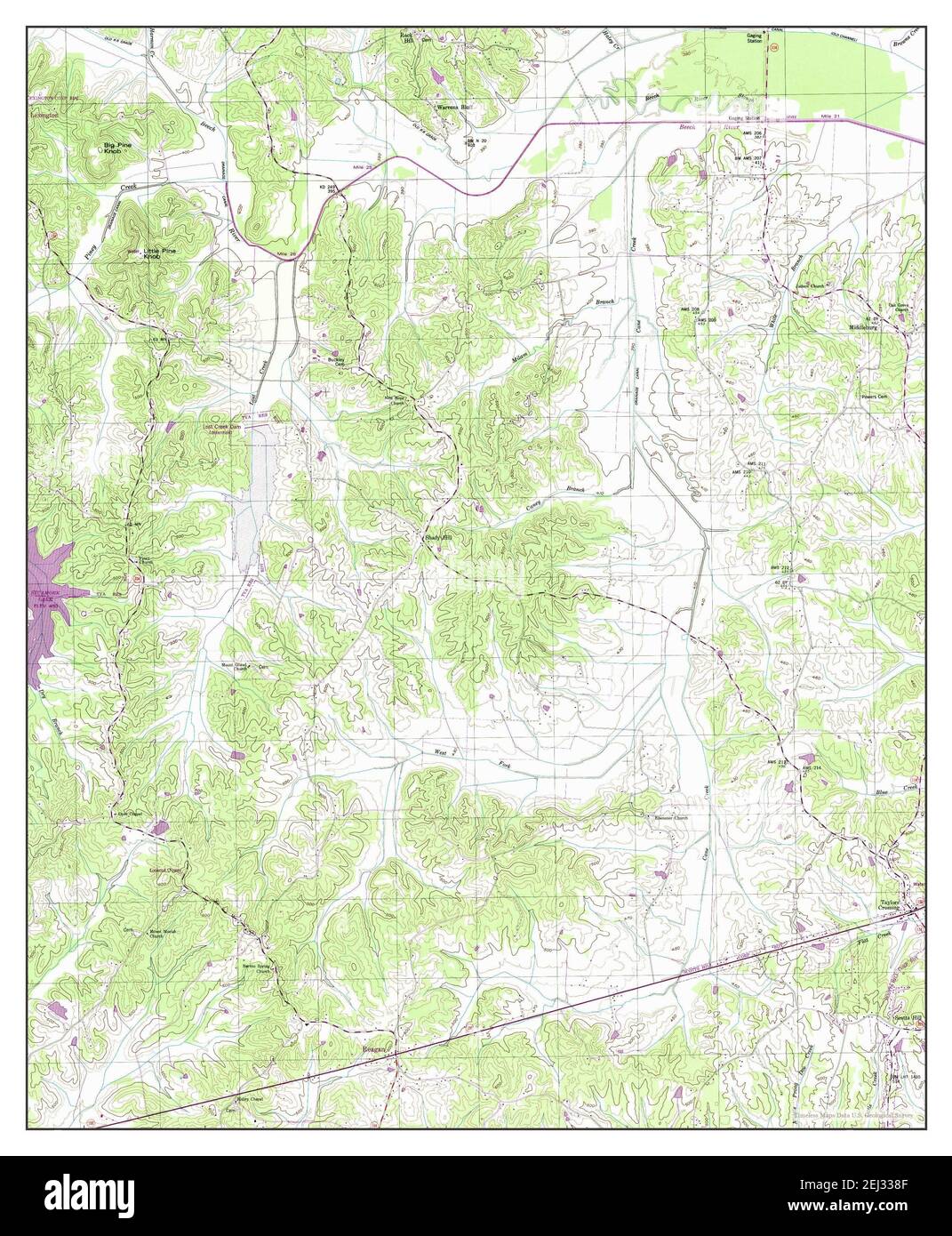 Reagan, Tennessee, map 1950, 1:24000, United States of America by ...