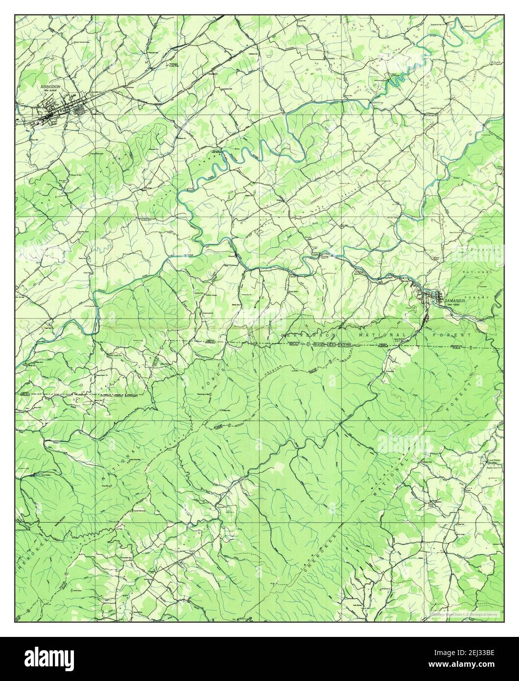 River Knobs, Tennessee, map 1935, 1:48000, United States of America by ...