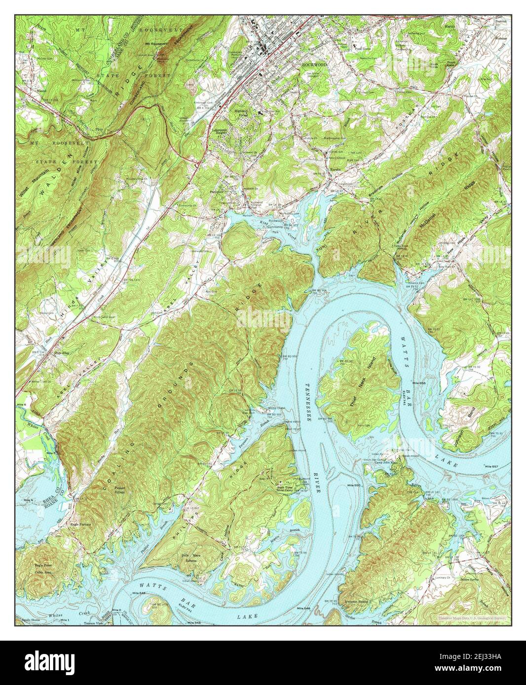 Map of rockwood hi-res stock photography and images - Alamy