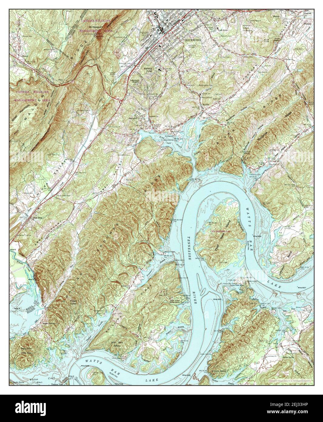 Map of rockwood hi-res stock photography and images - Alamy