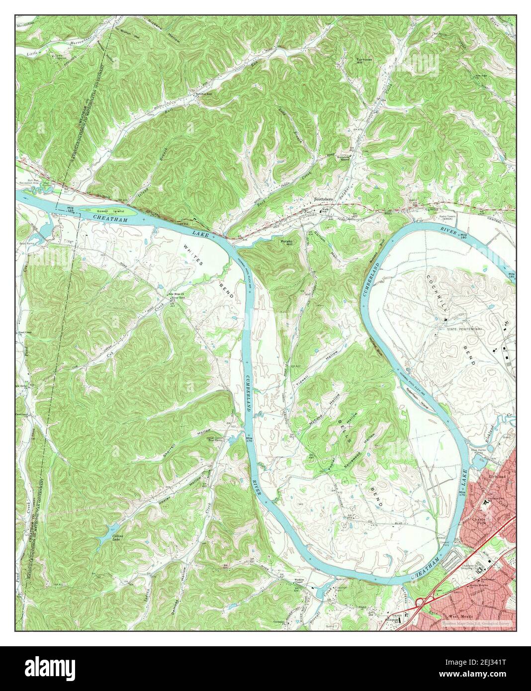 Scottsboro, Tennessee, map 1968, 1:24000, United States of America by ...