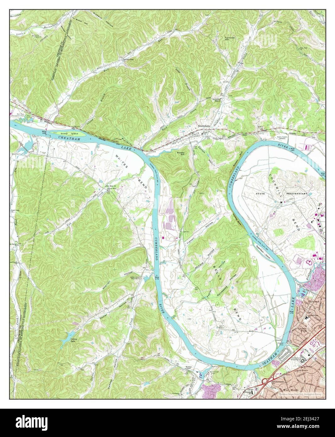 Scottsboro, Tennessee, map 1968, 1:24000, United States of America by ...