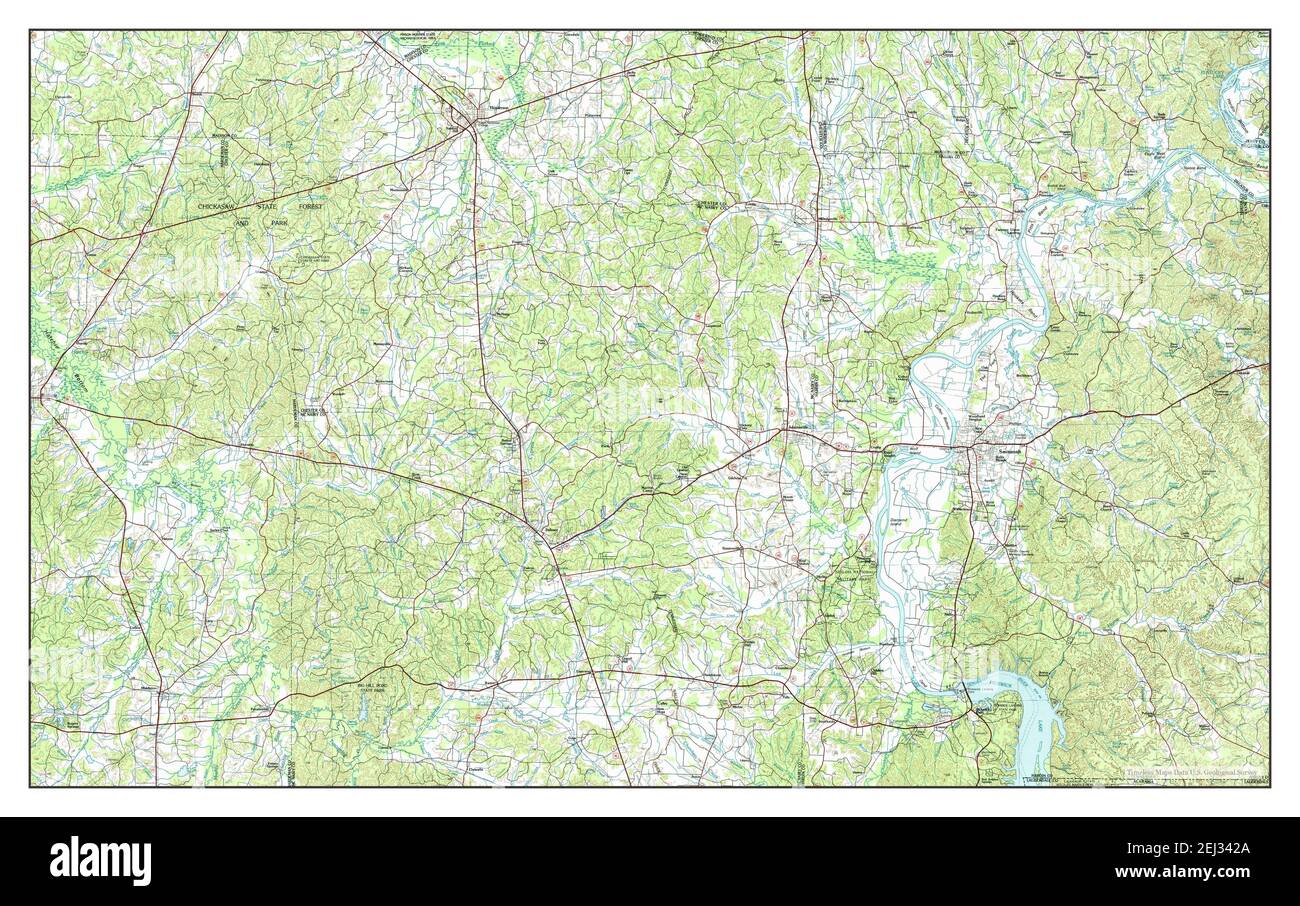 Selmer, Tennessee, map 1986, 1:100000, United States of America by ...