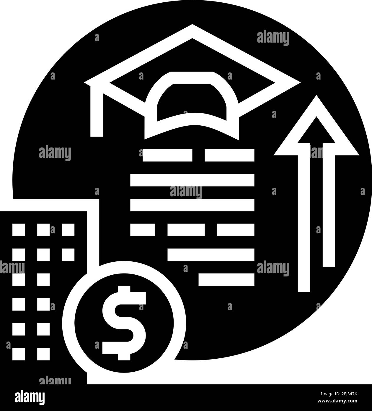 training and courses benefits glyph icon vector illustration Stock ...