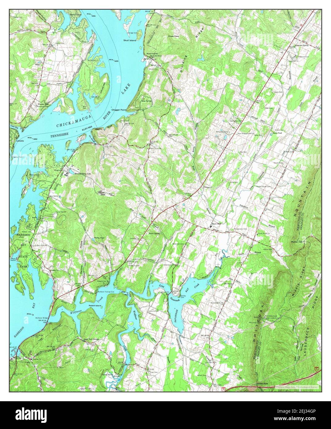 Snow Hill, Tennessee, map 1964, 1:24000, United States of America by ...