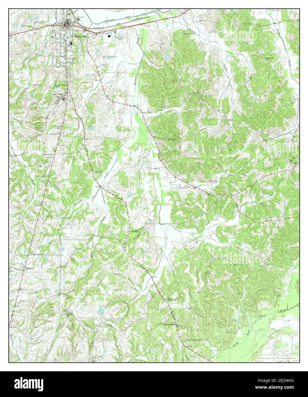 Somerville, Tennessee, map 1965, 1:24000, United States of America by ...