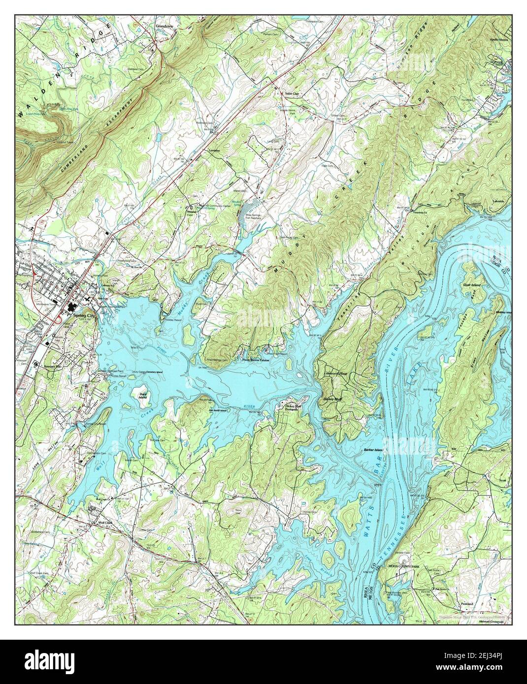 Spring City, Tennessee, map 1966, 1:24000, United States of America by ...