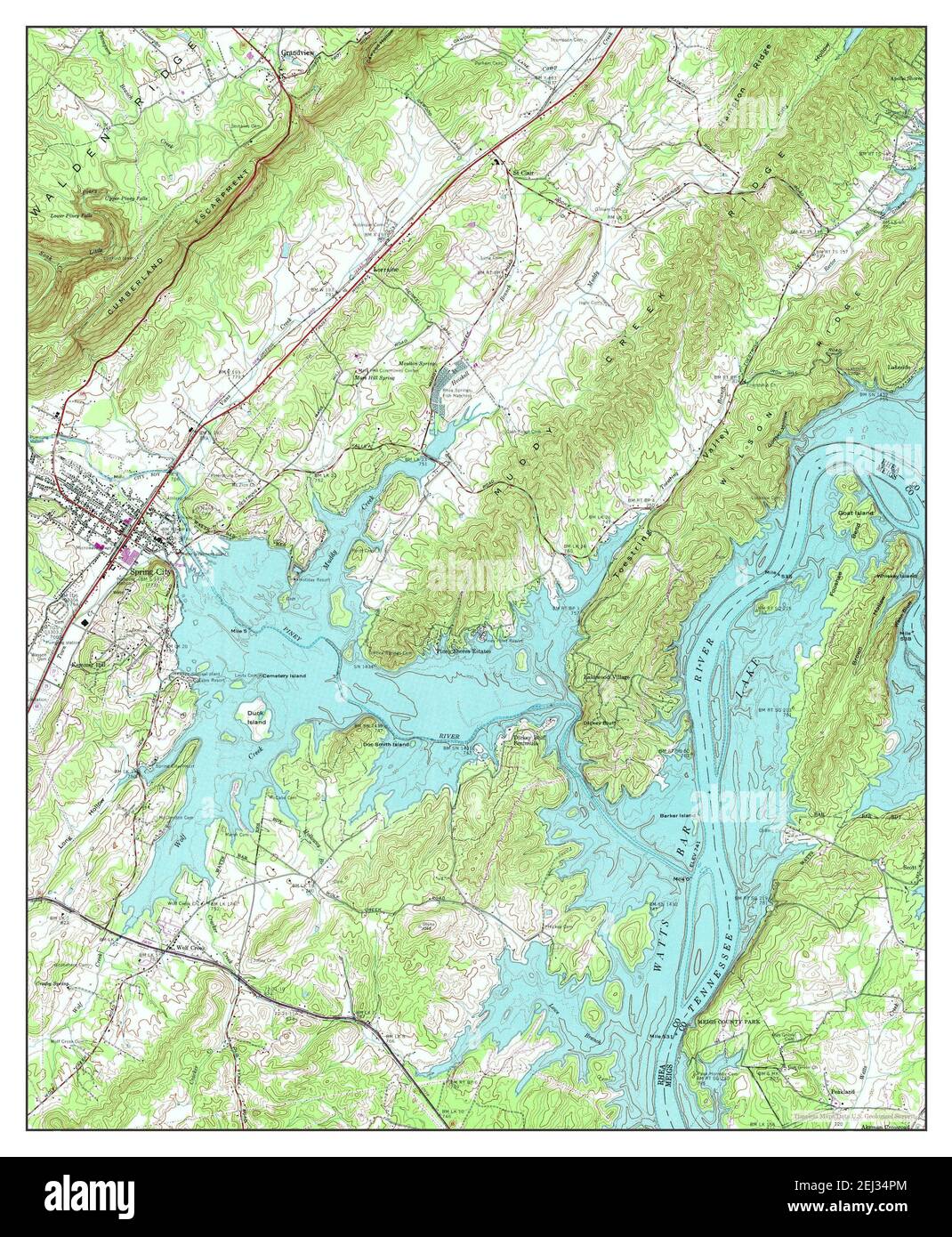 Spring City, Tennessee, map 1966, 1:24000, United States of America by ...