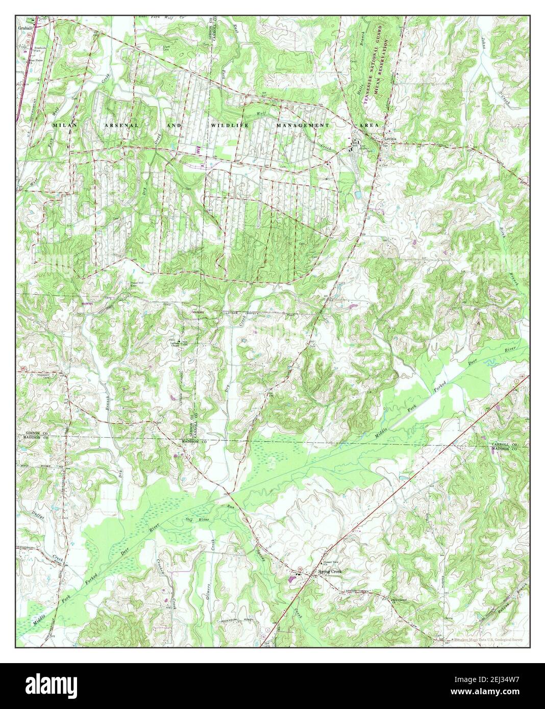 Spring Creek, Tennessee, map 1966, 1:24000, United States of America by ...