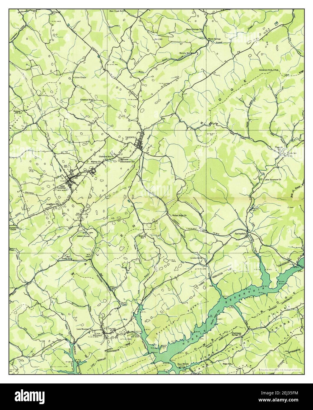 Map of tazewell hi-res stock photography and images - Alamy