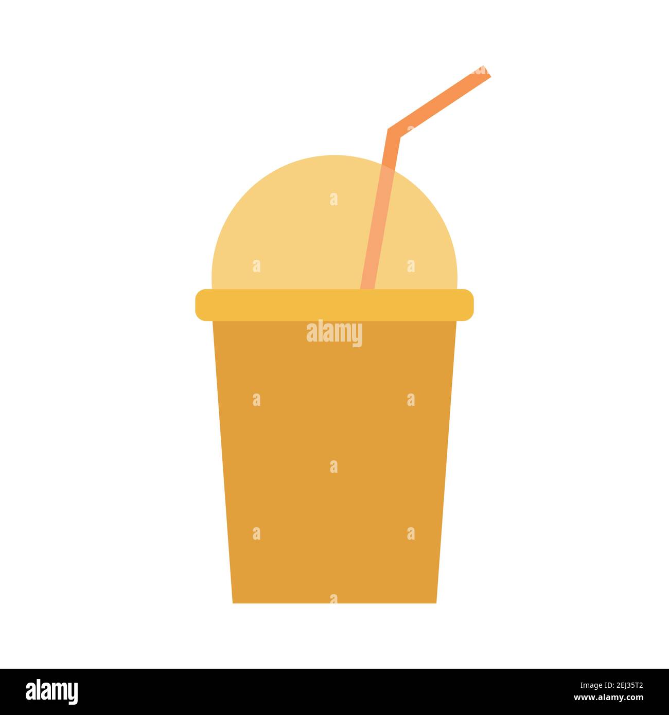 Cup of smoothies. Simple food icon in simple style isolated on white ...