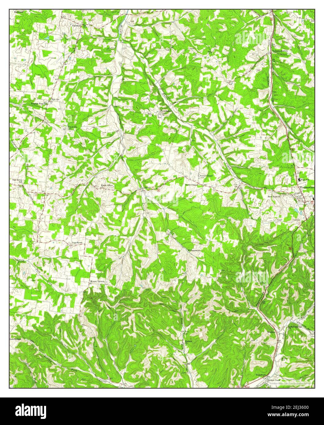 Turners Station, Tennessee, map 1958, 1:24000, United States of America ...