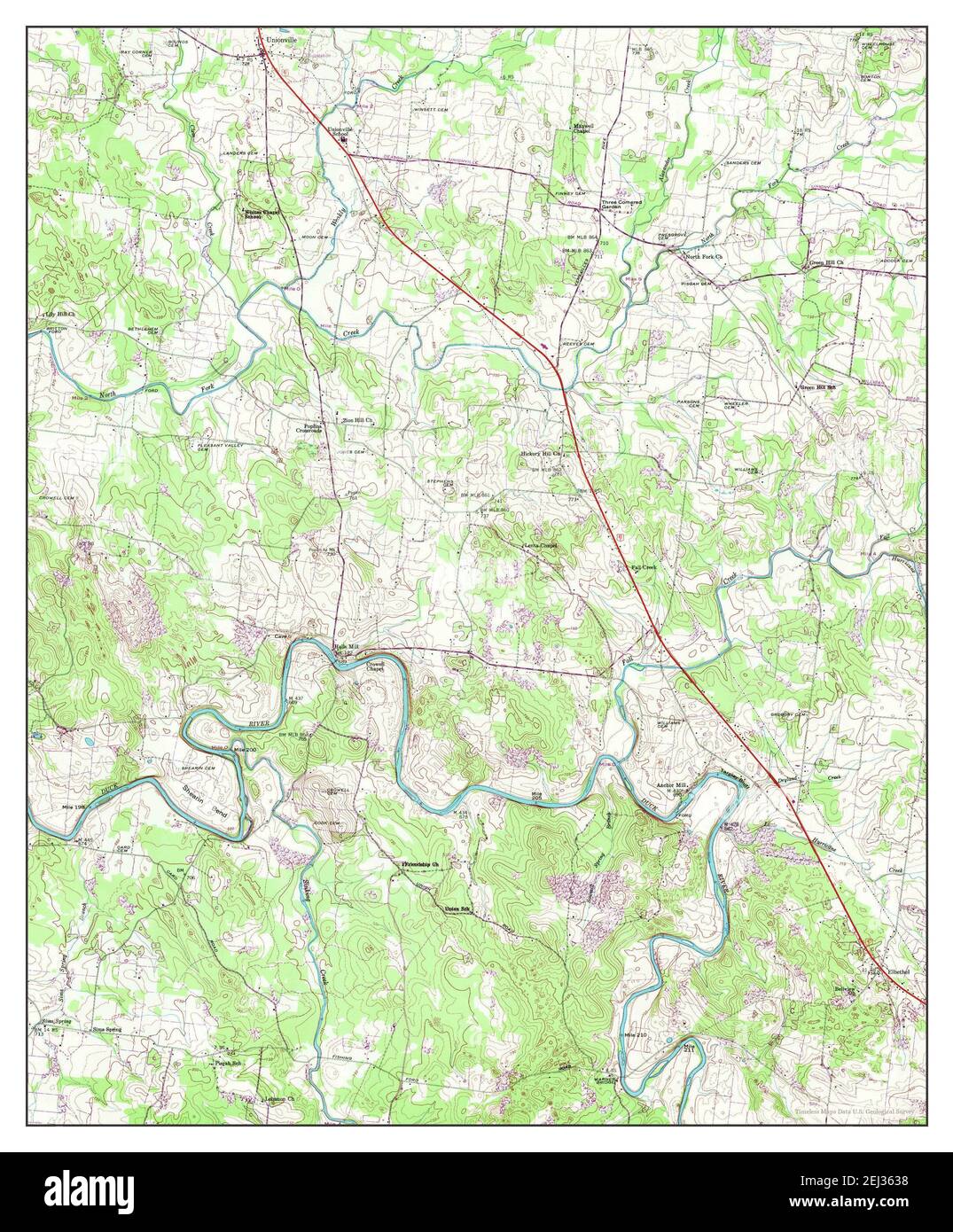 Map of unionville hi-res stock photography and images - Alamy