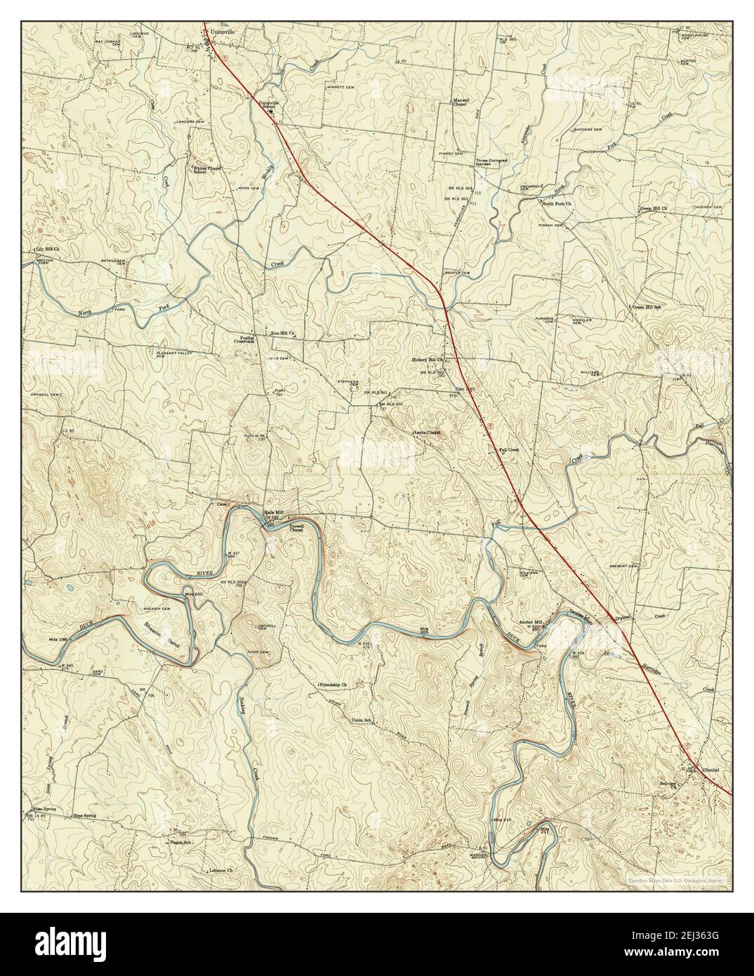 Unionville, Tennessee, map 1947, 1:24000, United States of America by ...