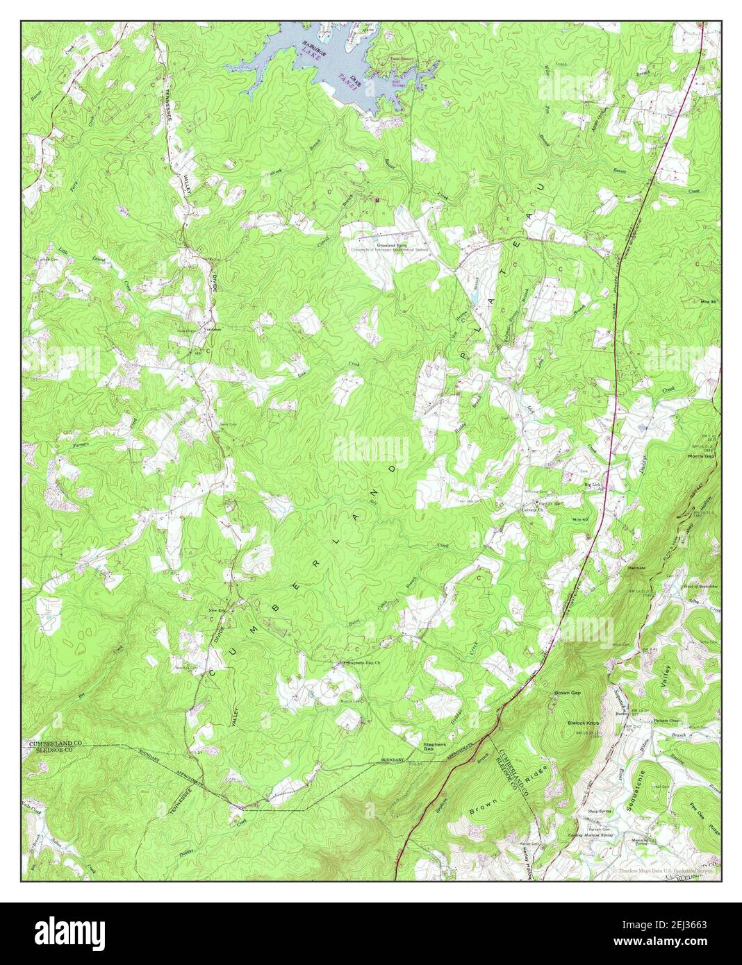 Vandever, Tennessee, map 1956, 1:24000, United States of America by ...