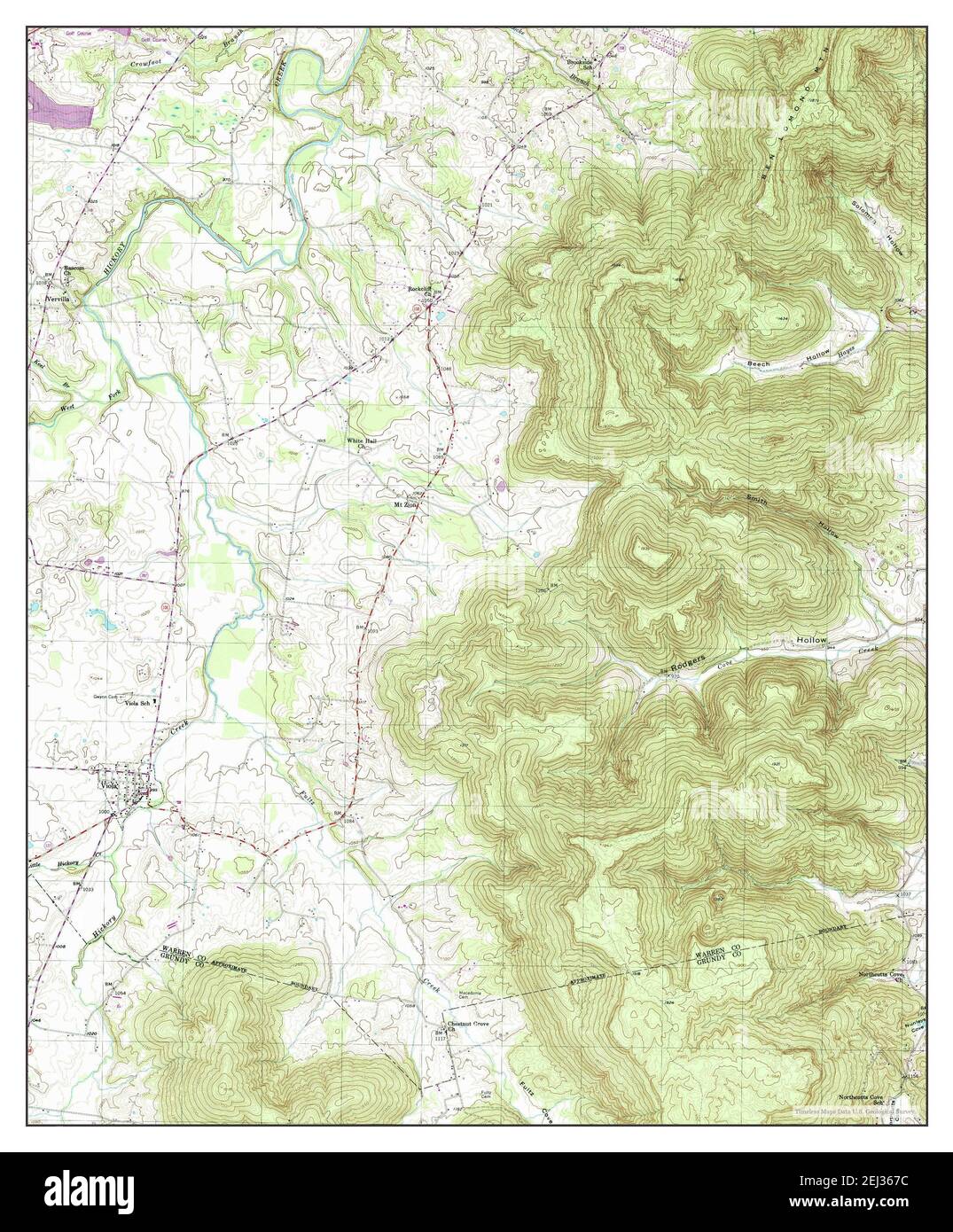 Viola, Tennessee, map 1955, 1:24000, United States of America by ...