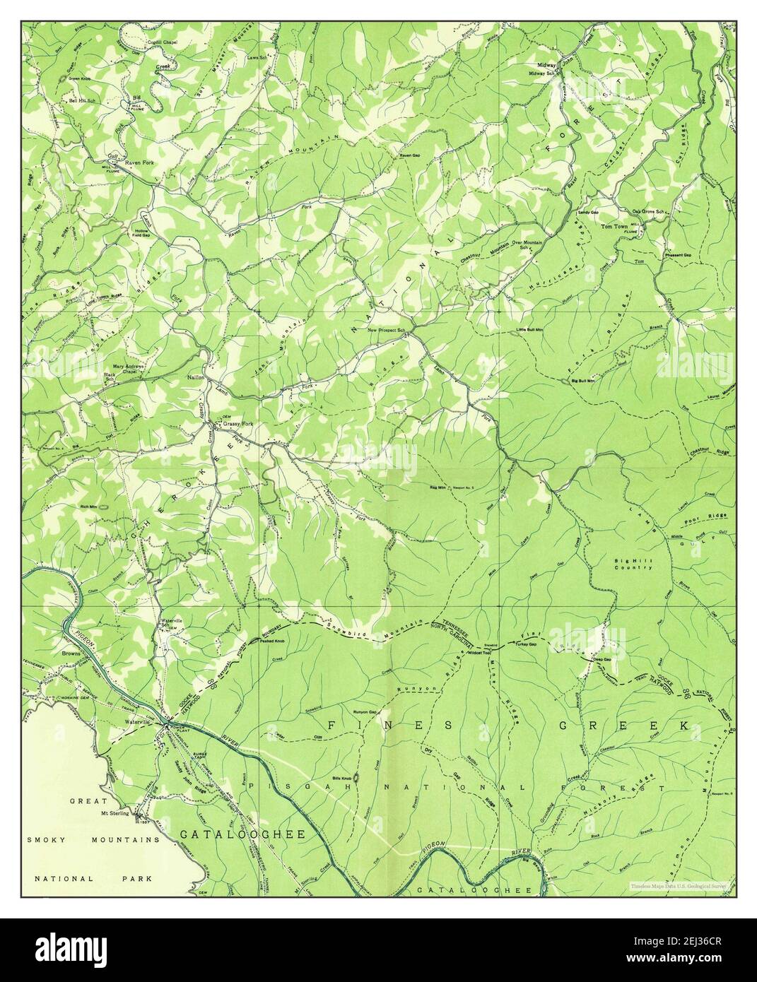 Map of waterville Cut Out Stock Images & Pictures - Alamy