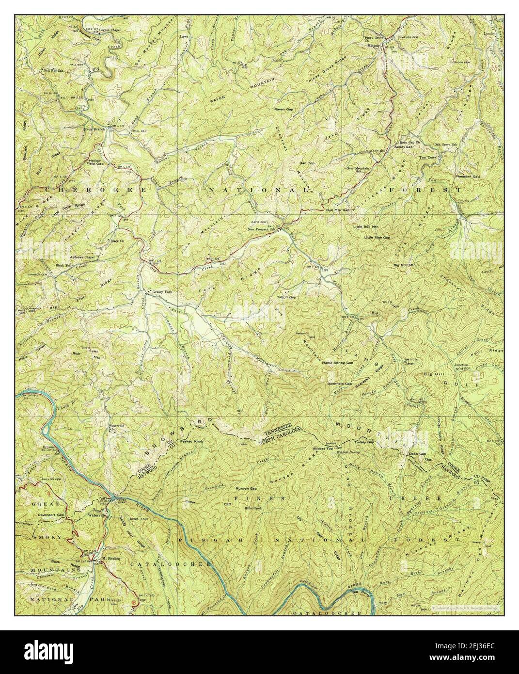 Waterville, Tennessee, map 1940, 1:24000, United States of America by ...