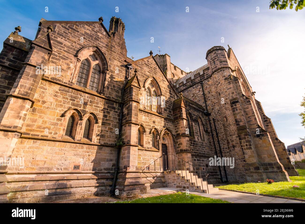 Bangor Cathedral, Gwynedd, Wales, UK. Church in Wales Stock Photo - Alamy