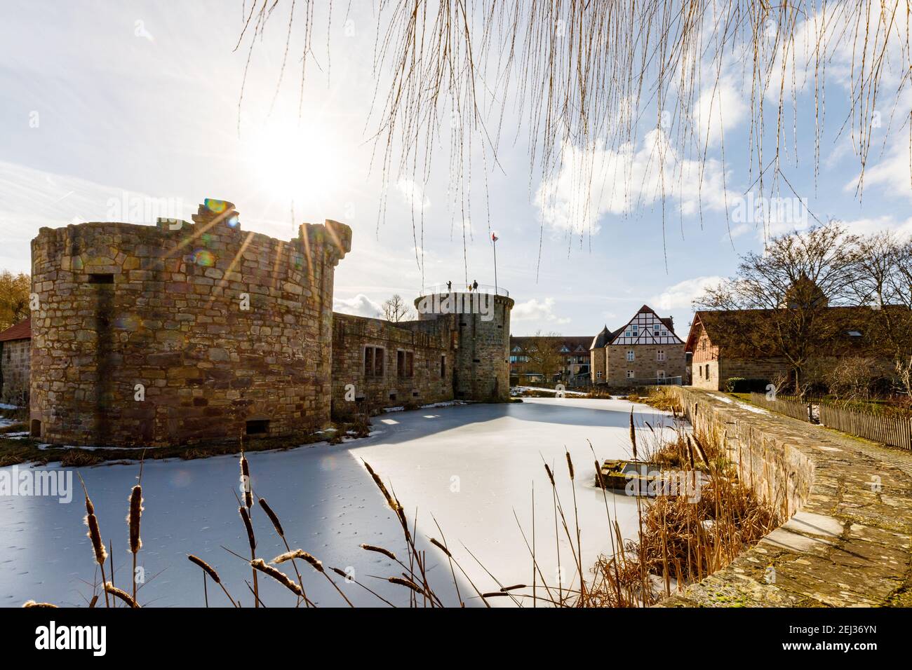 The ruin castle of Friedewald in Hesse Germany Stock Photo - Alamy