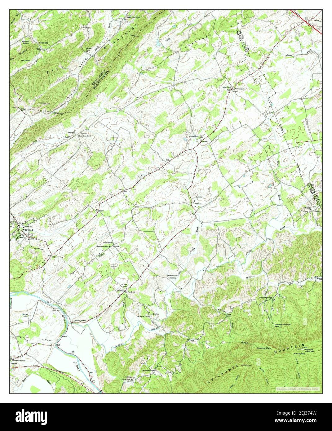 Wildwood, Tennessee, map 1953, 1:24000, United States of America by ...