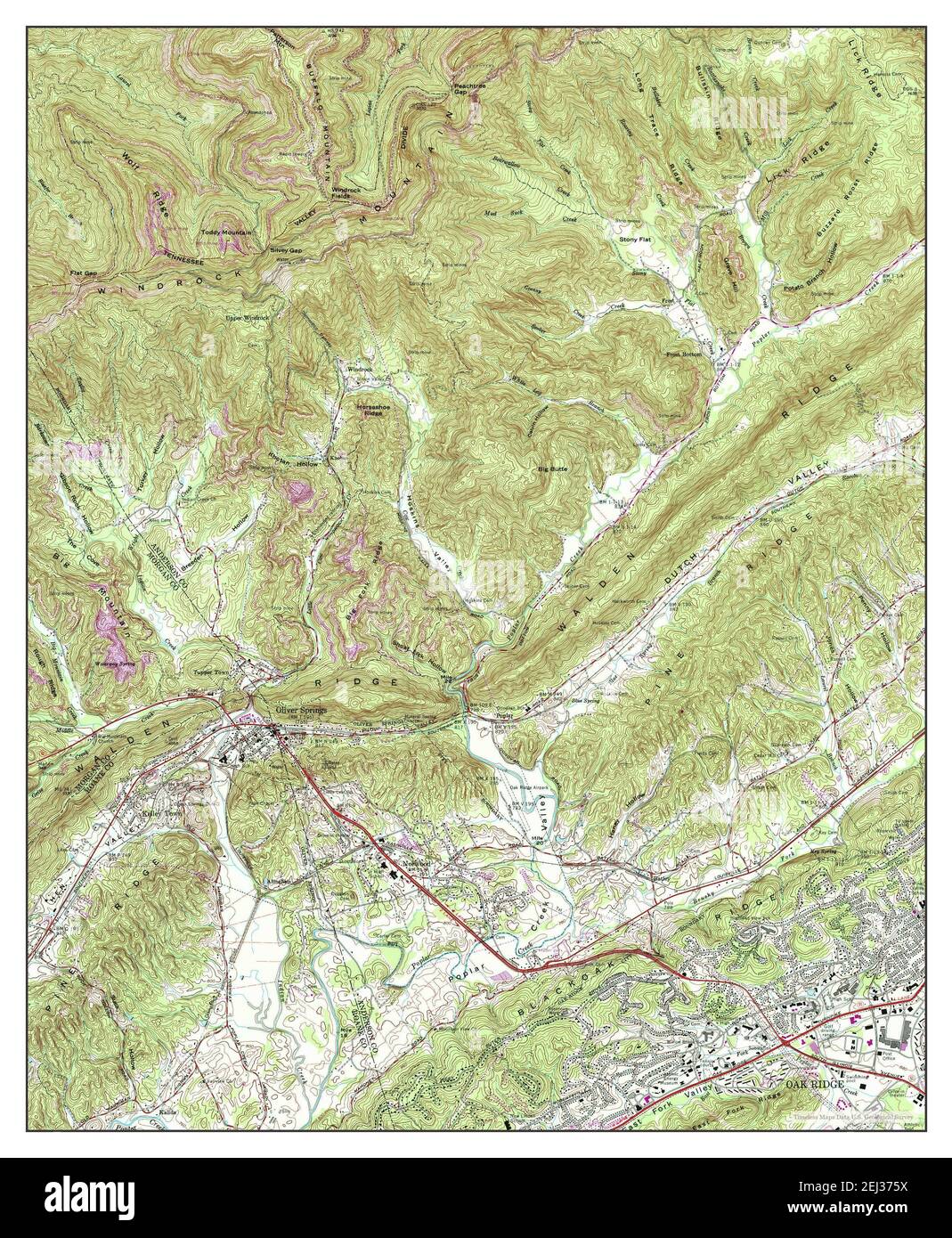 Windrock, Tennessee, map 1968, 1:24000, United States of America by ...