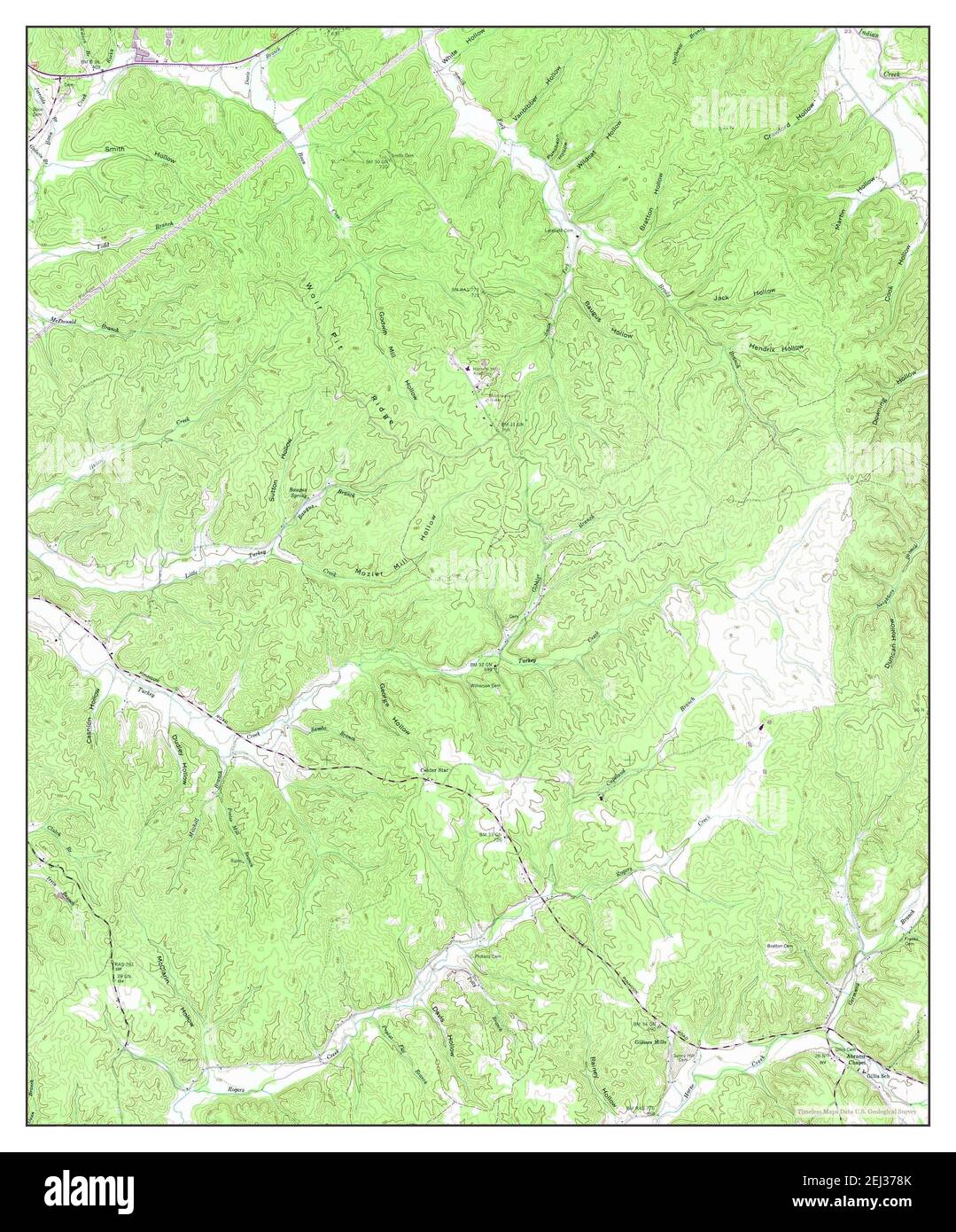 Wolf Pit Ridge, Tennessee, map 1949, 1:24000, United States of America ...