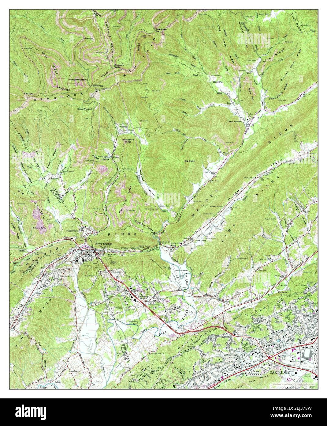 Windrock, Tennessee, map 1968, 1:24000, United States of America by ...
