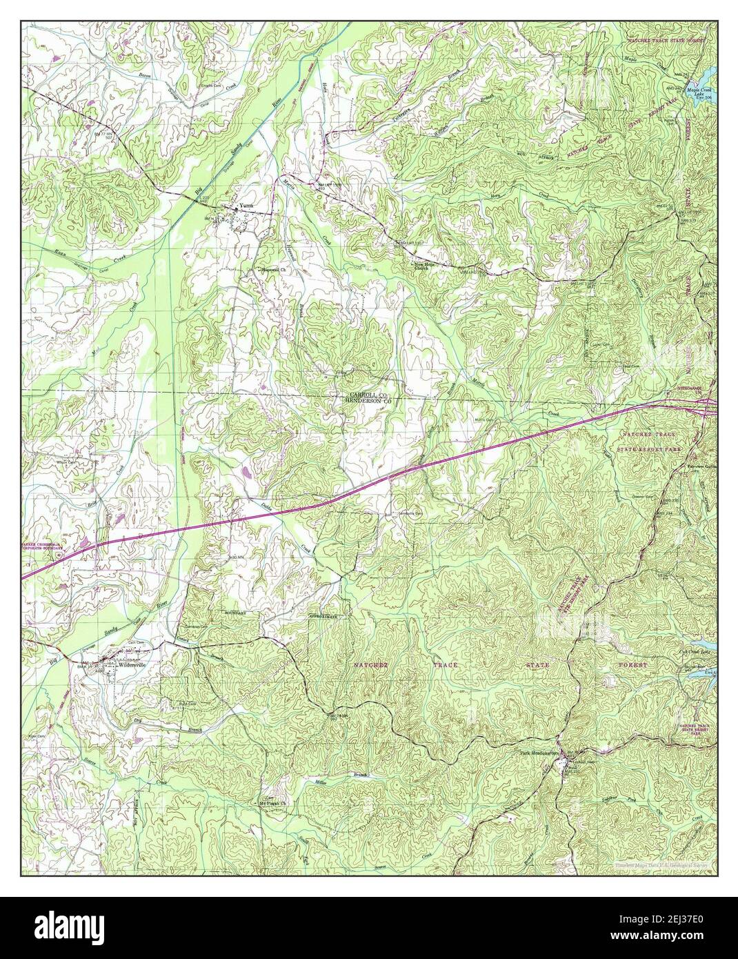 Yuma, Tennessee, map 1950, 1:24000, United States of America by ...