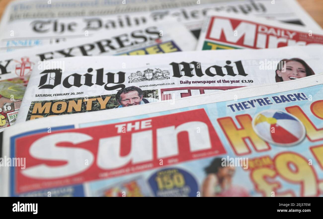 Daily mirror daily mail hi-res stock photography and images - Alamy