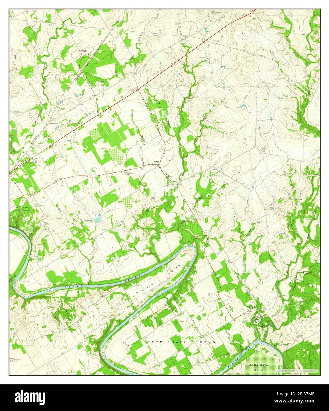 Acton, Texas, map 1961, 1:24000, United States of America by Timeless ...
