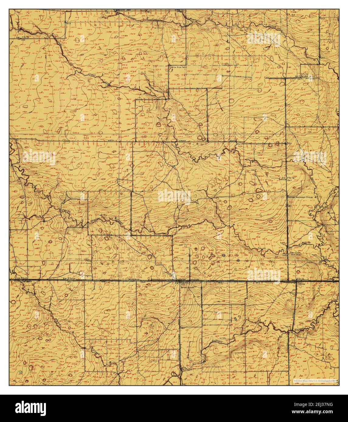 Addicks, Texas, map 1915, 1:24000, United States of America by Timeless ...
