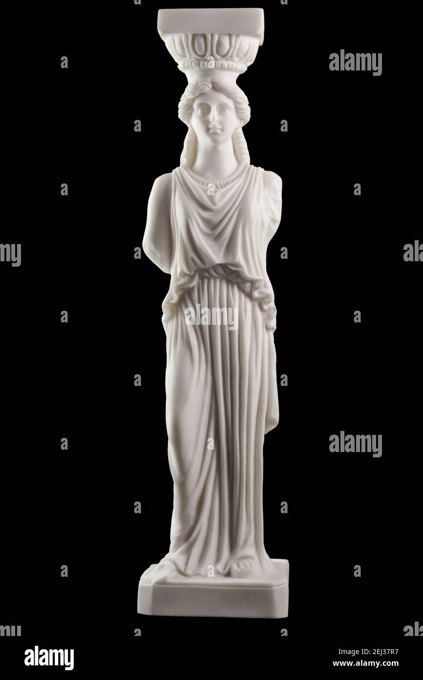 Caryatid , one of the six statues that serve as columns at the temple ...