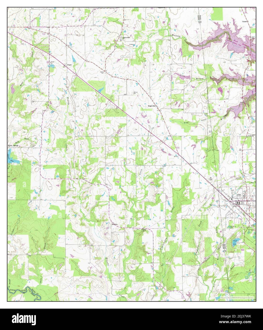 Alba, Texas, map 1958, 1:24000, United States of America by Timeless ...