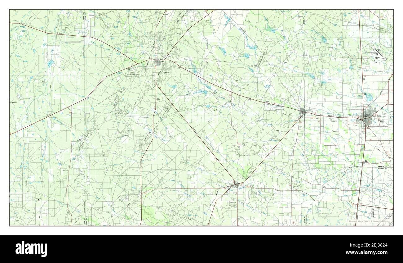 Alice Texas Map Cut Out Stock Images & Pictures - Alamy