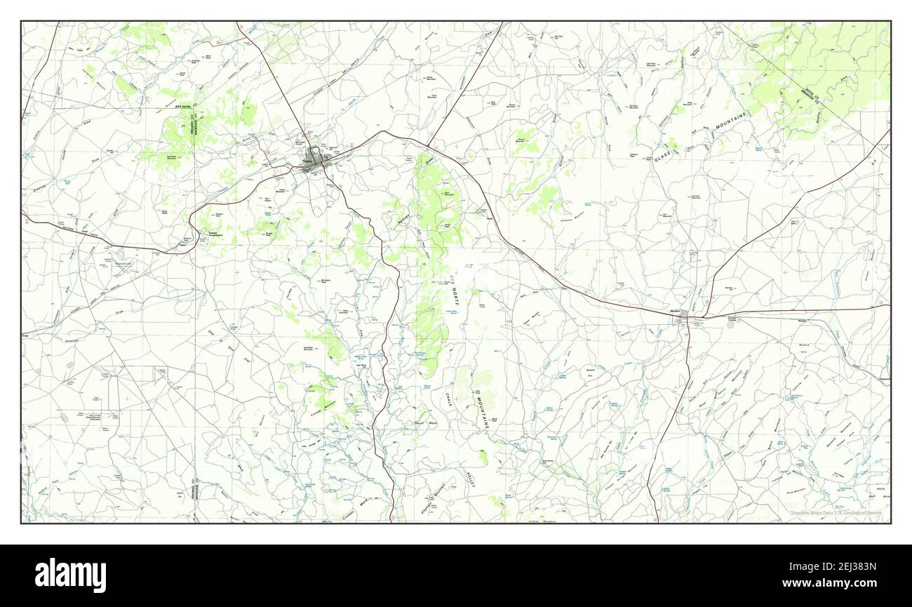 Alpine, Texas, map 1985, 1:100000, United States of America by Timeless ...