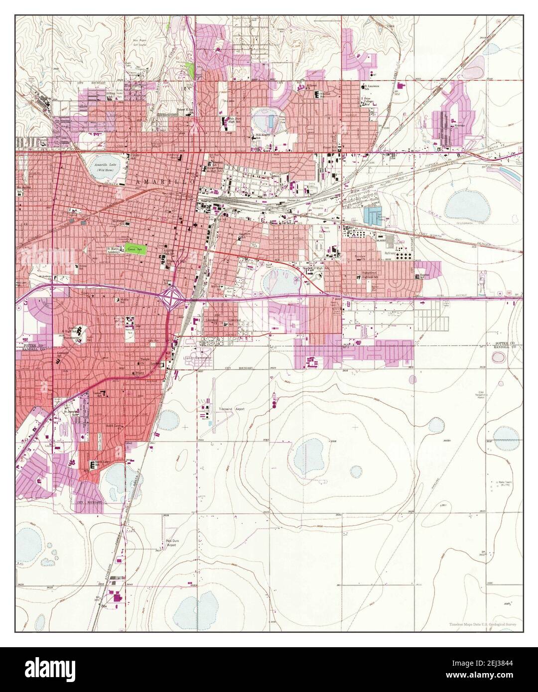 Map Of Amarillo High Resolution Stock Photography and Images - Alamy