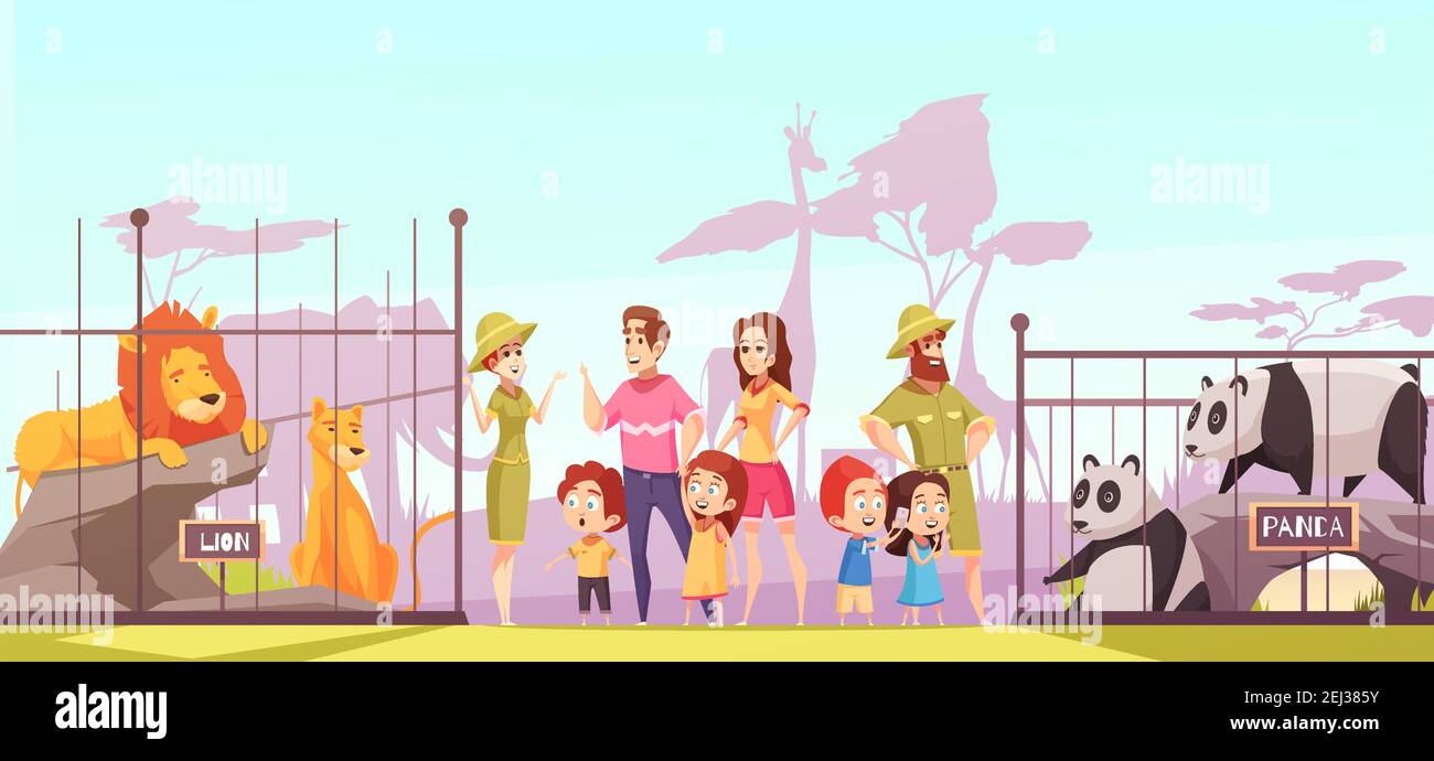 Lions enclosure Stock Vector Images - Alamy