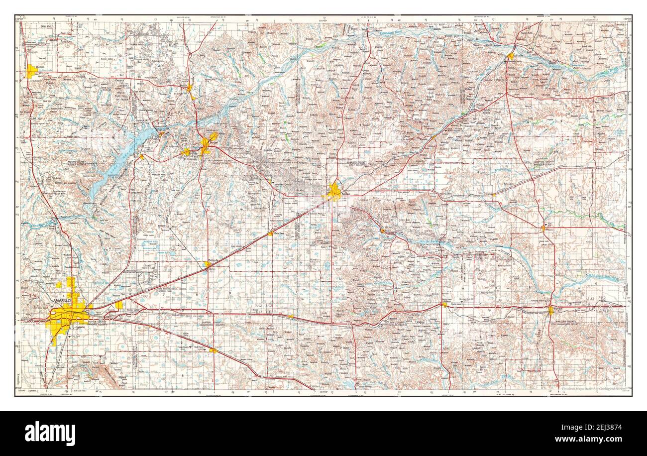 Map Of Amarillo High Resolution Stock Photography and Images - Alamy