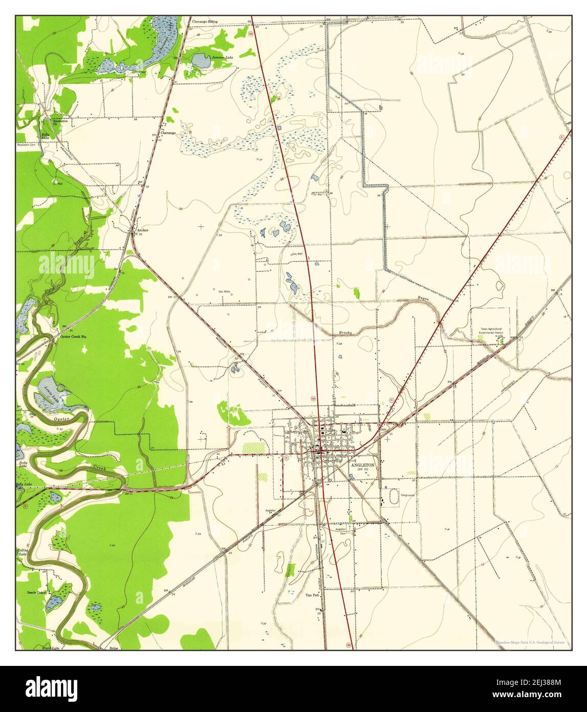Map of angleton hi-res stock photography and images - Alamy