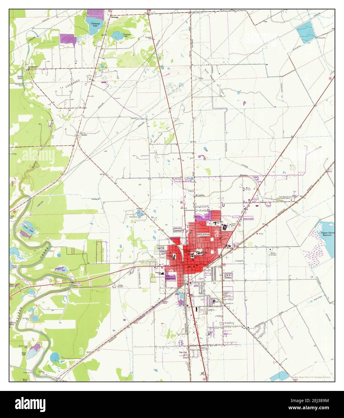 Map of angleton Cut Out Stock Images & Pictures - Alamy