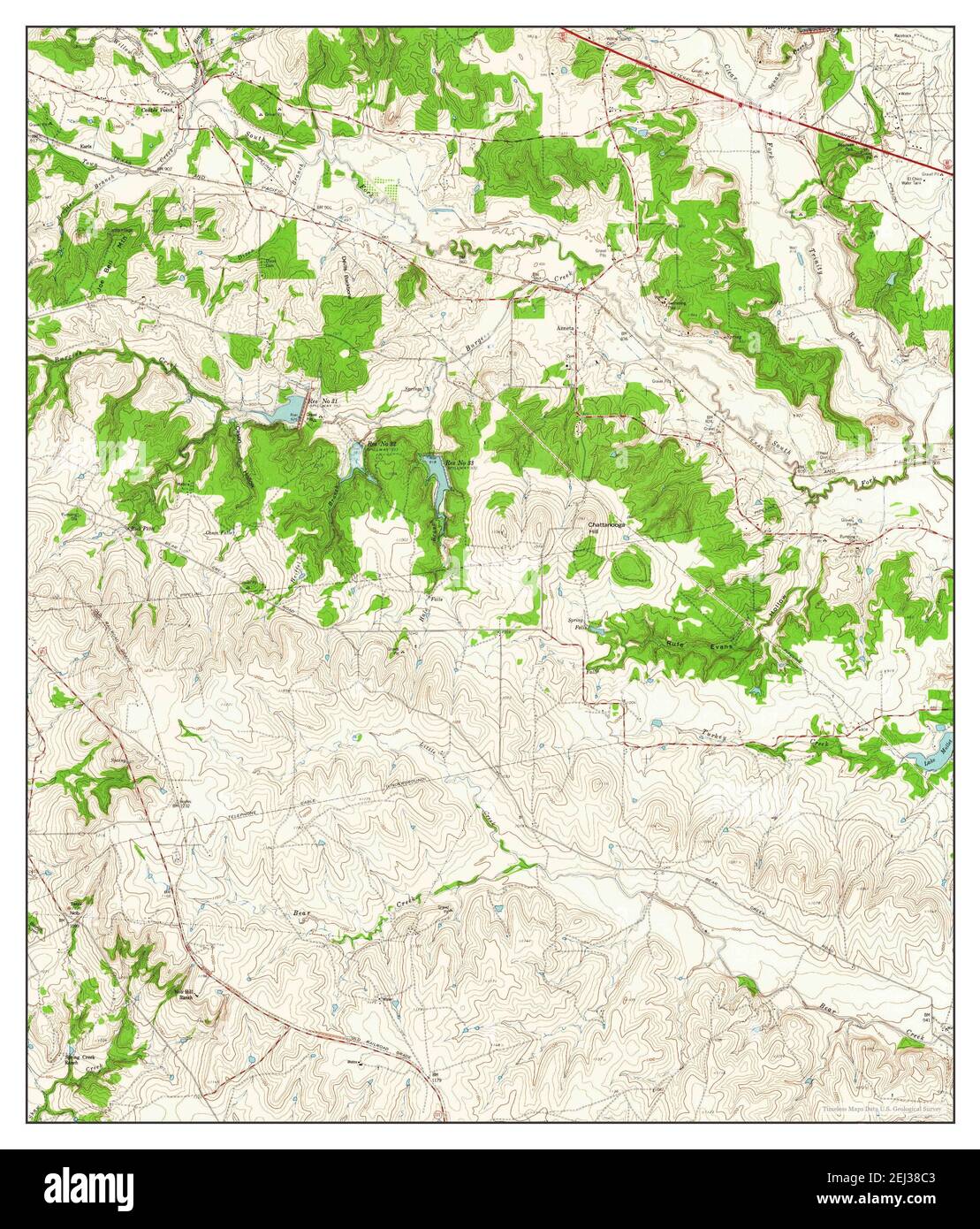Anneta, Texas, map 1959, 1:24000, United States of America by Timeless ...