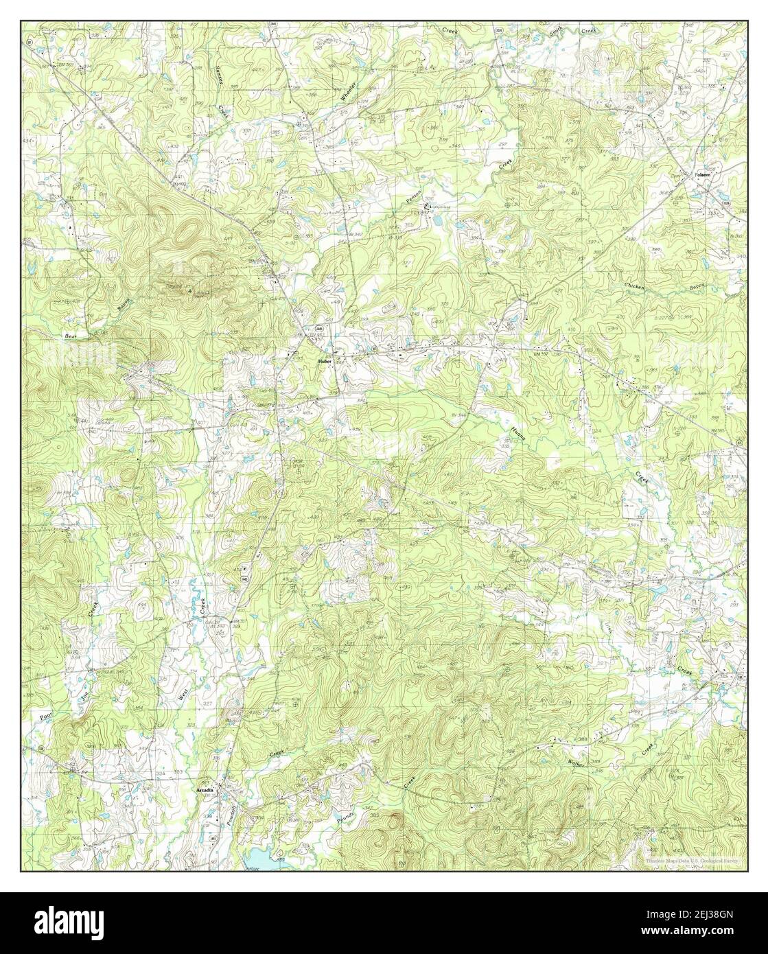 Arcadia, Texas, map 1984, 1:24000, United States of America by Timeless ...