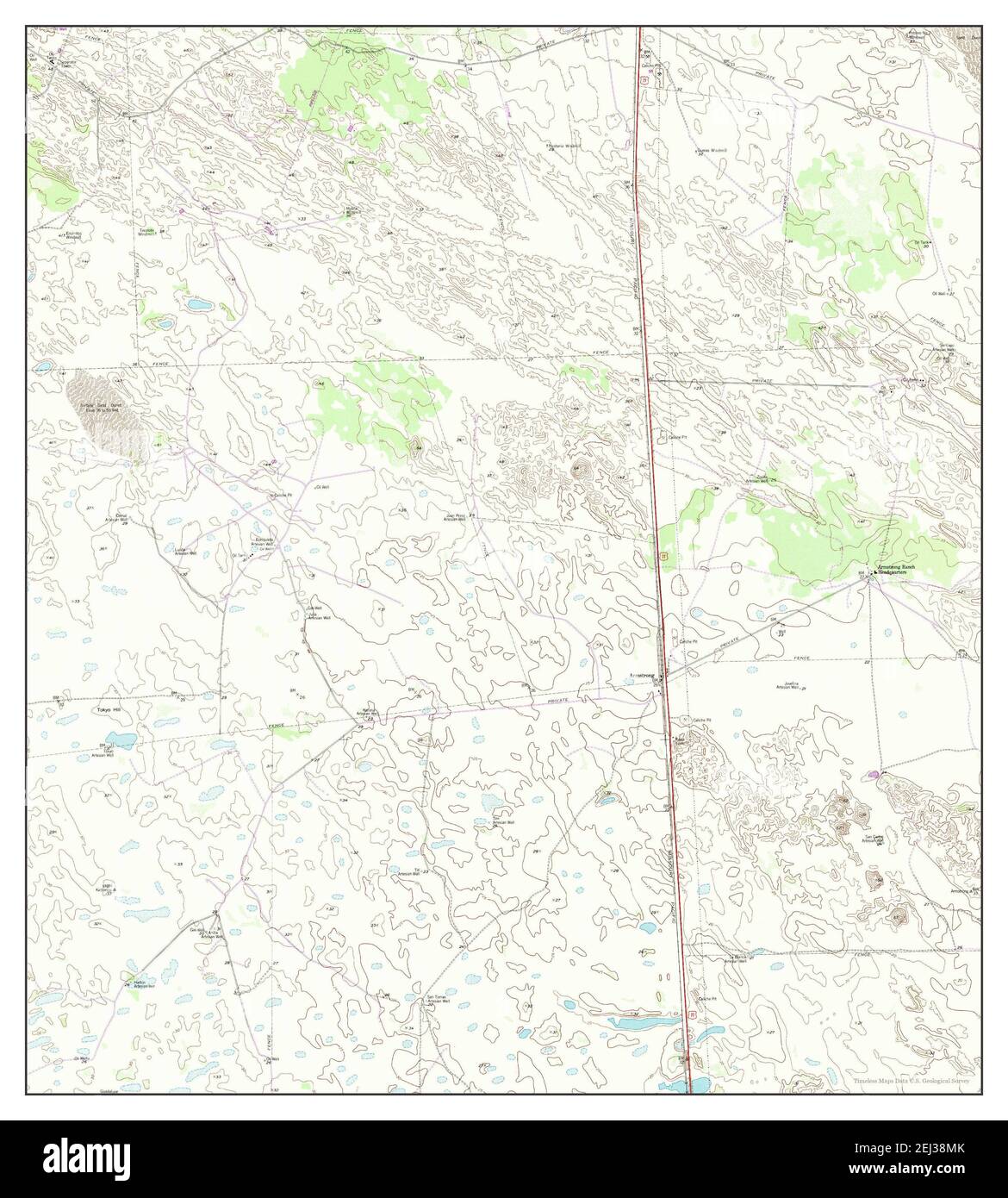 Armstrong, Texas, map 1956, 1:24000, United States of America by ...