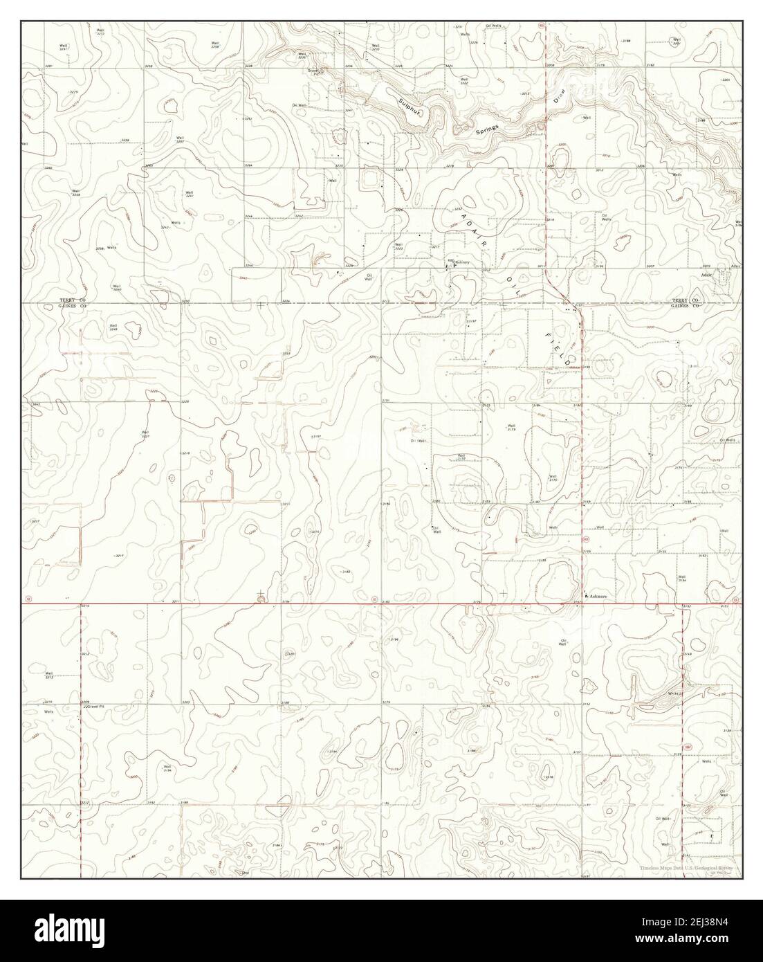 Ashmore, Texas, map 1969, 1:24000, United States of America by Timeless ...